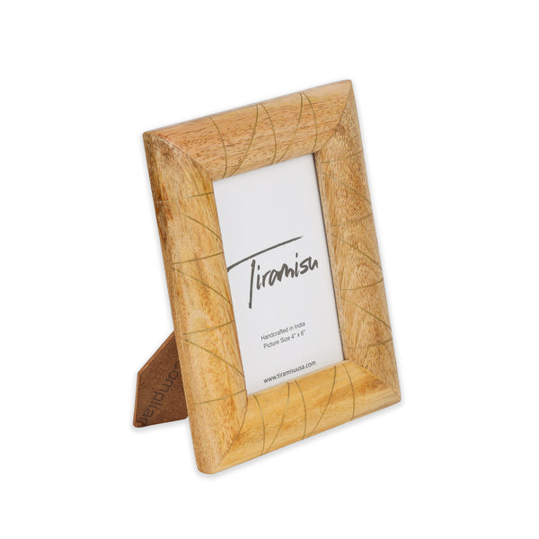 Regal Wood & Brass Fusion Photo Frame – tiramisuusa