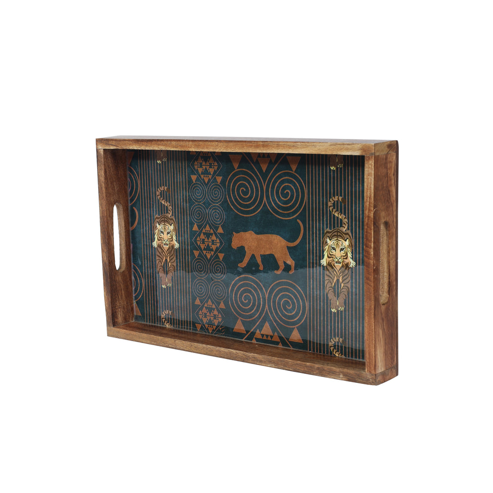 Safari Lion Resin And Wood Decorative Trays- Set of 3 – tiramisuusa